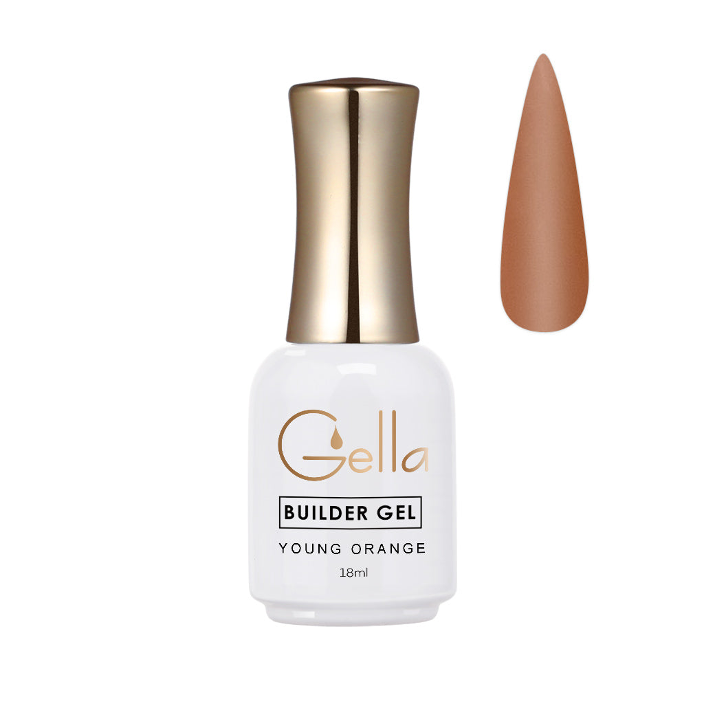 Buy Gella Builder Gel - 11 Young Orange (BIAB) | Diamond Nail Supplies