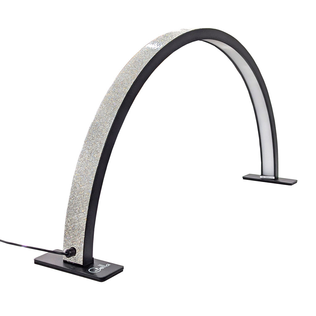 LED Half Moon Table Lamp Black Diamond