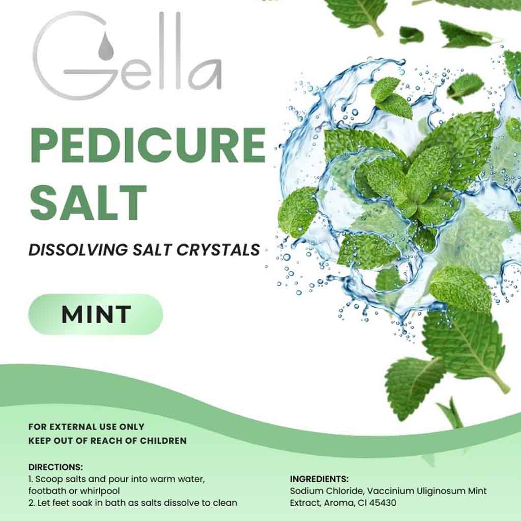Buy Gella Pedi Salt - Mint 3.78L (1 gal) | Diamond Nail Supplies